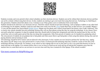 Persuasive Essay On Phones In School | PPT