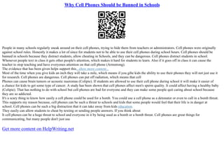 Persuasive Essay On Phones In School | PPT