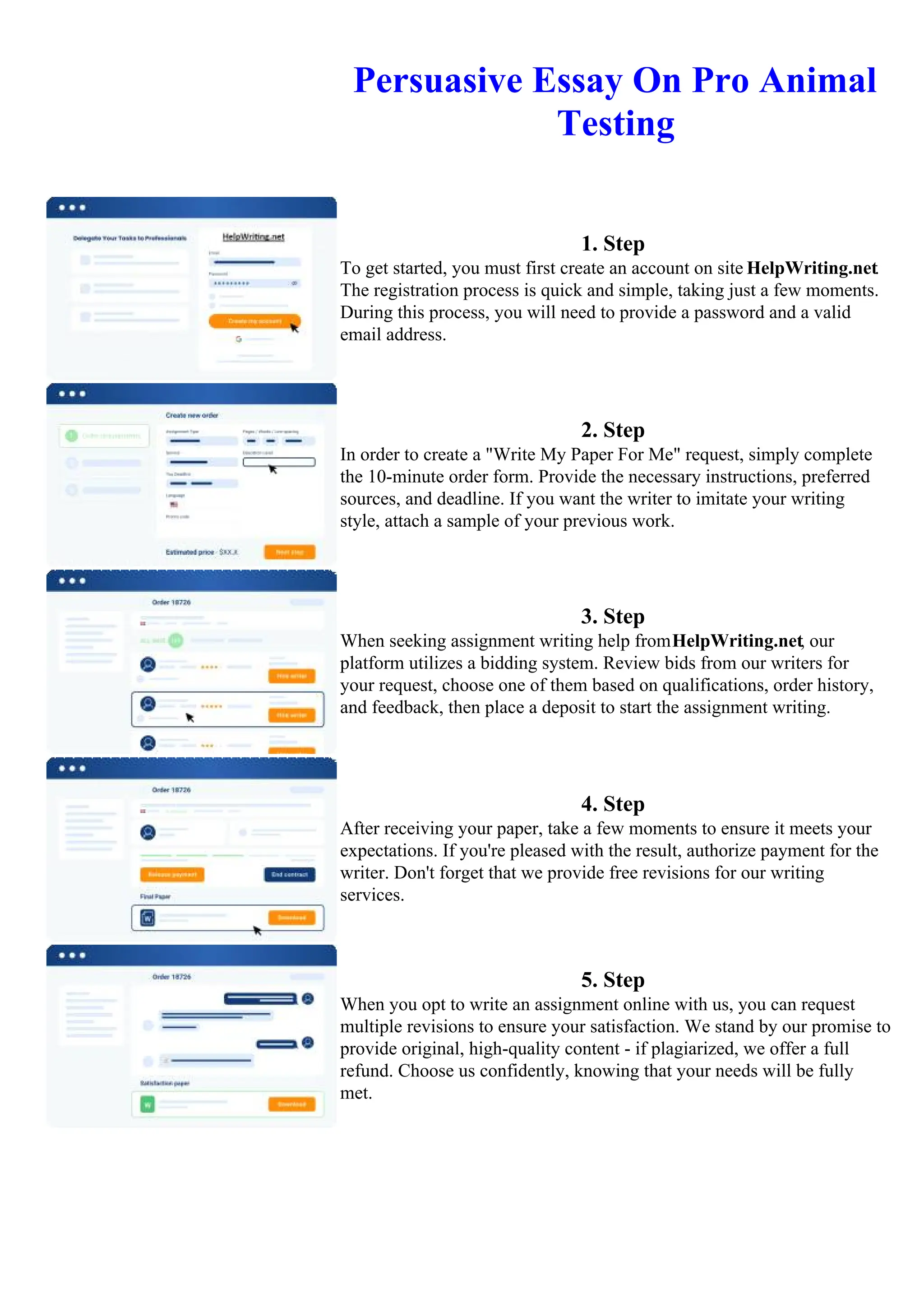 Persuasive Essay On Pro Animal Testing | PDF | Defense Industry ...