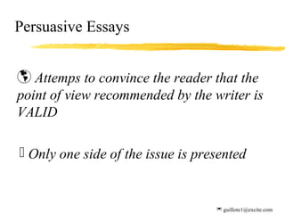 Persuasiveessays | PPT