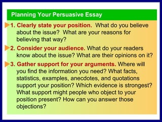 Persuasive essay sample | PPT
