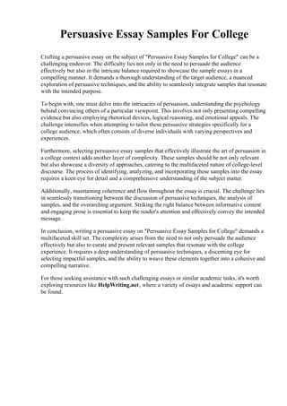 Persuasive Essay Samples For College.pdf