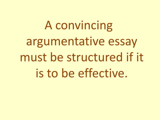 Argumentative Essay Structure | PPTX