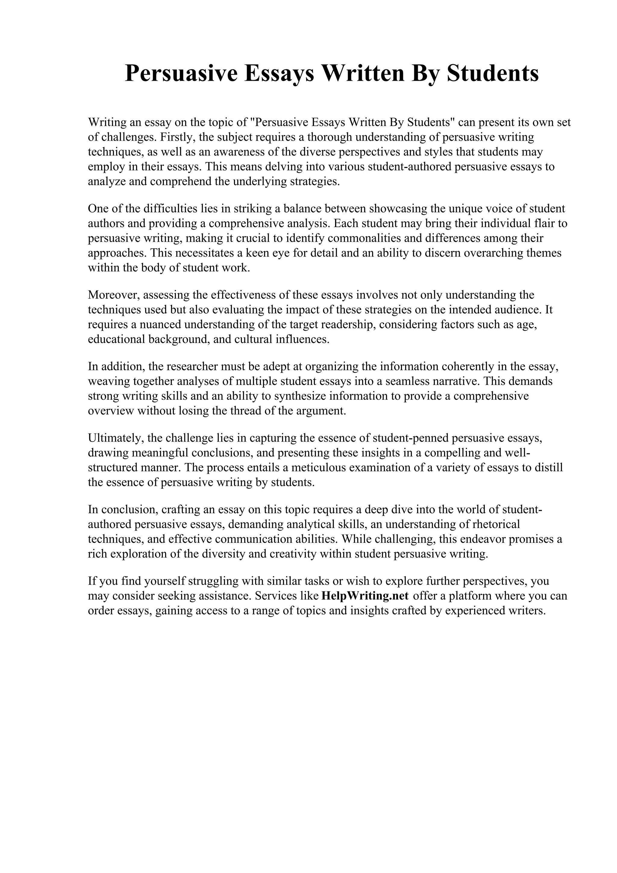 Persuasive Essays Written By Students.pdf