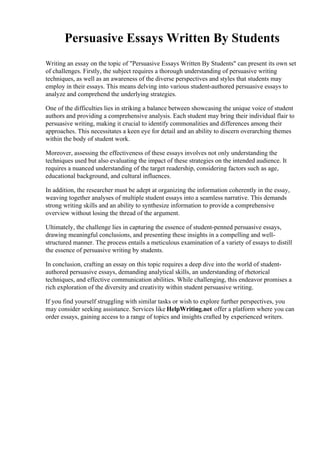 Persuasive Essays Written By Students.pdf