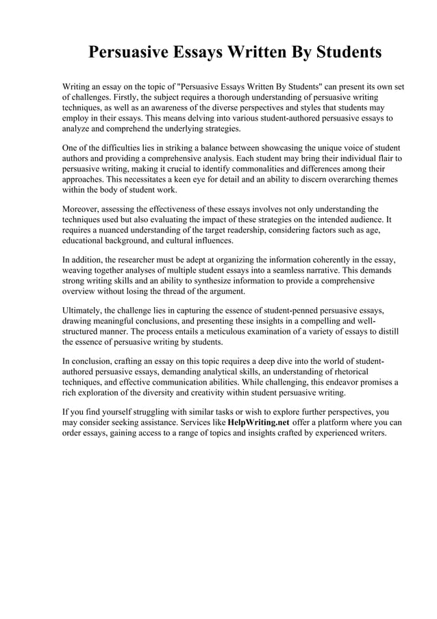 Persuasive Essays Written By Students.pdf
