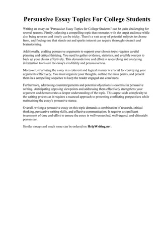 Persuasive Essay Topics For College Students.pdf