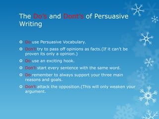 Persuasive essay tutorial | PPT