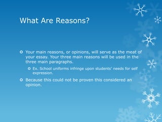 Persuasive essay tutorial | PPT