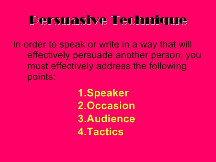 Persuasive Techniques