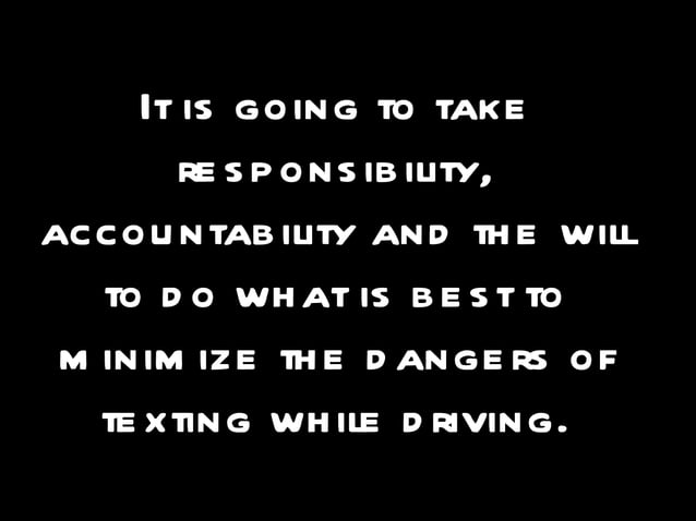 PSA texting while driving | PPT