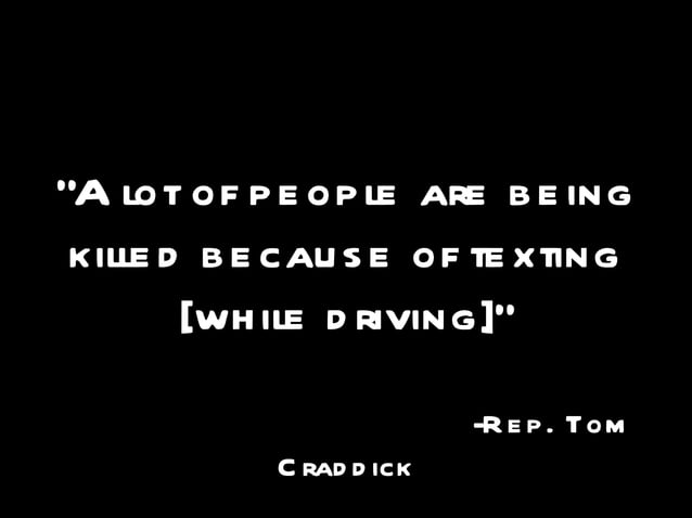 PSA texting while driving | PPT