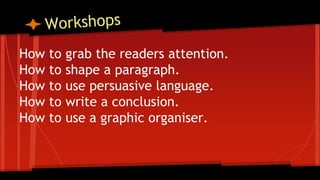 Persuasive literacy tasks | PPT