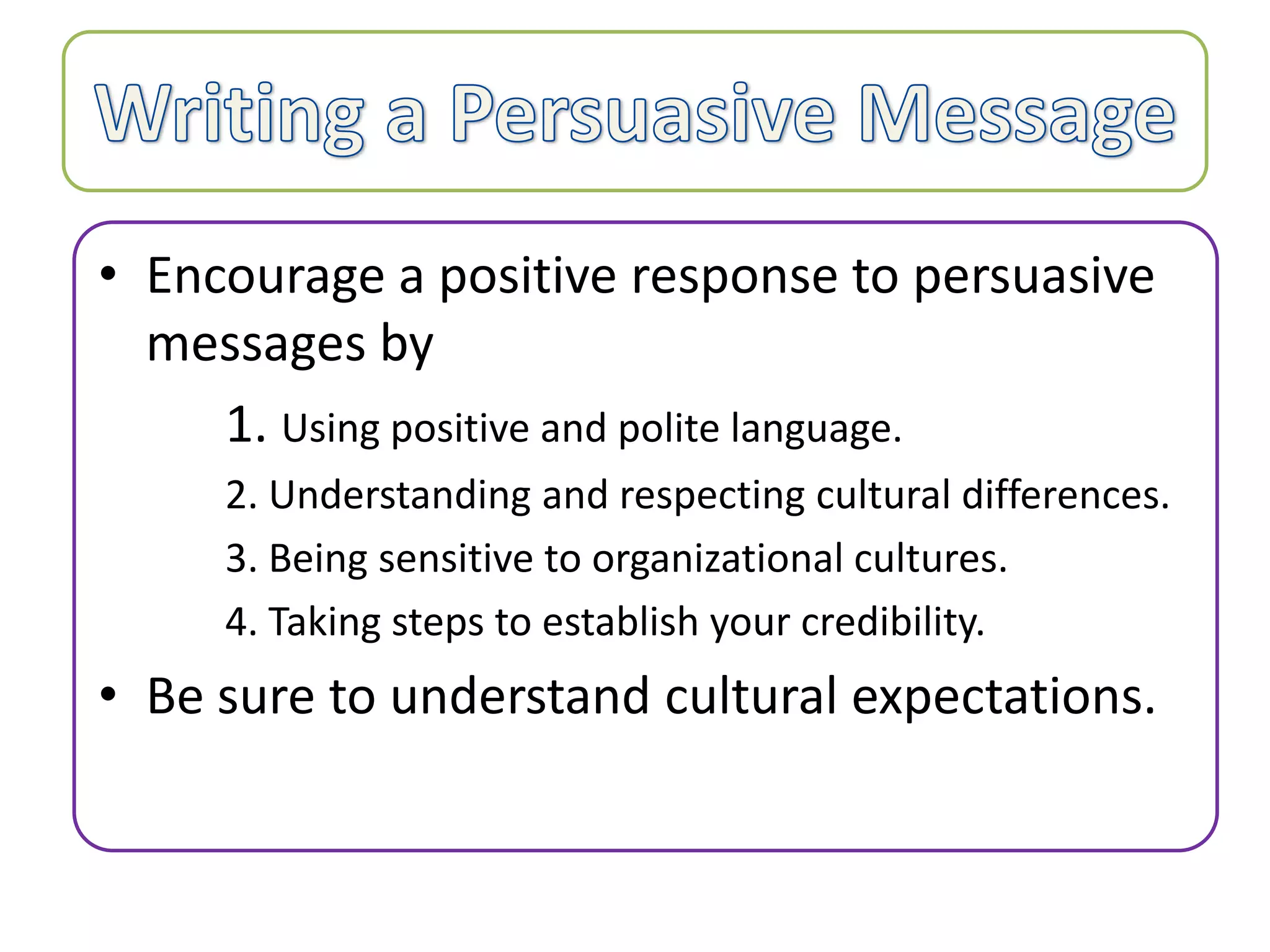 Persuasive message | PPTX | Business Administration | Business