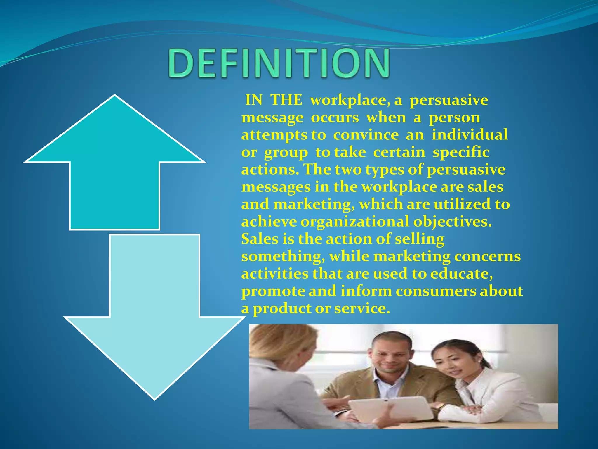 Persuasive message | PPTX | Sales | Business