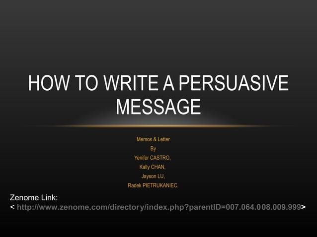Business Communication Persuasive Messages | PPT