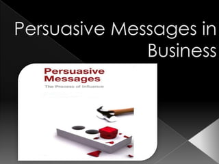 Persuasive messages in business | PPTX