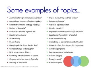 VCE English Persuasive Oral Presentation | PDF