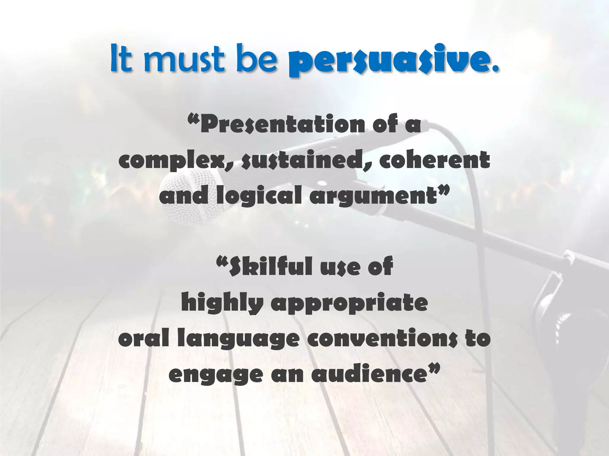 Persuasive Oral Presentation Introduction | PPT