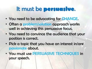 Persuasive Oral Presentation Introduction | PPT