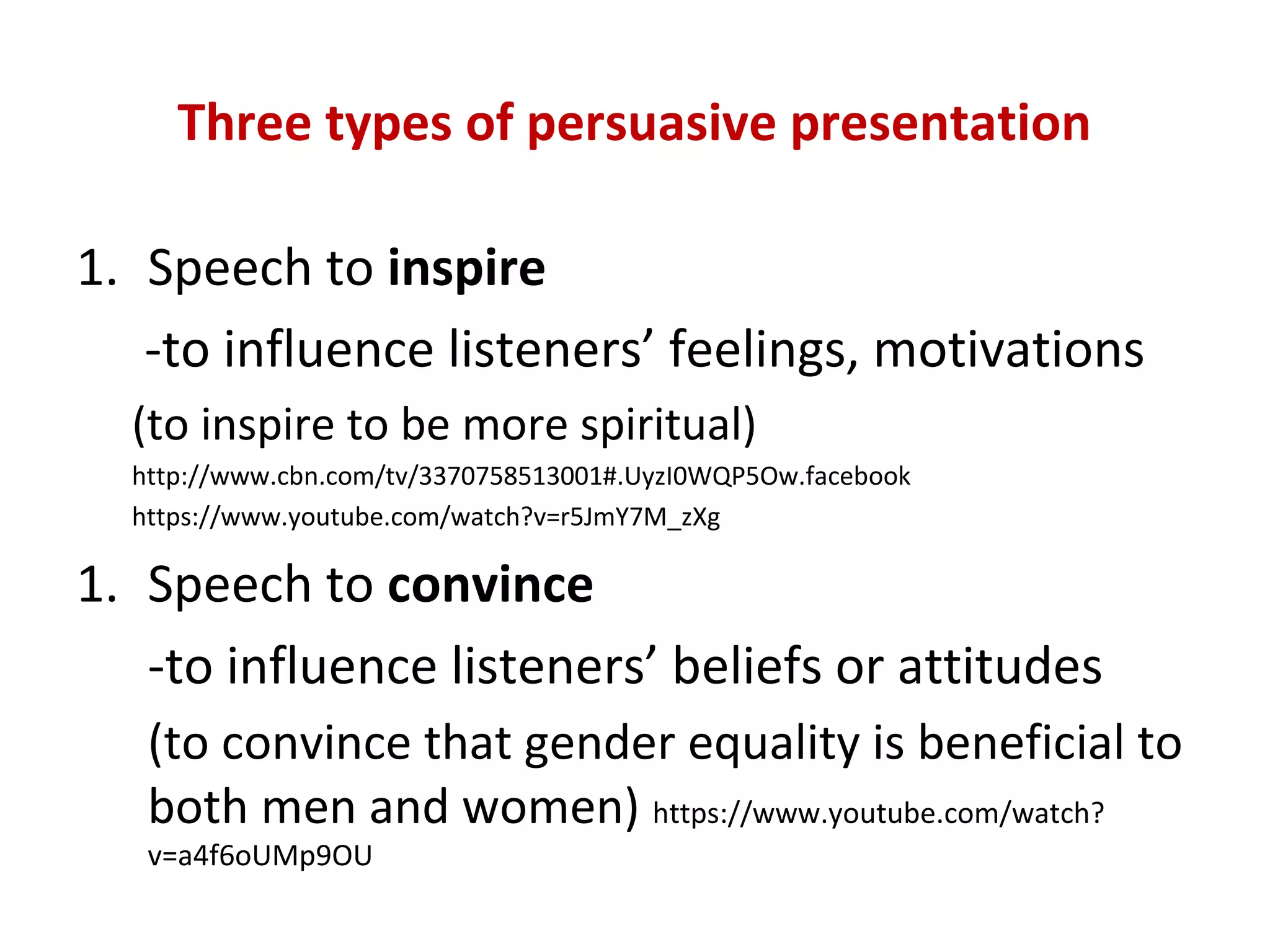 Persuasive presentation power point | PPT