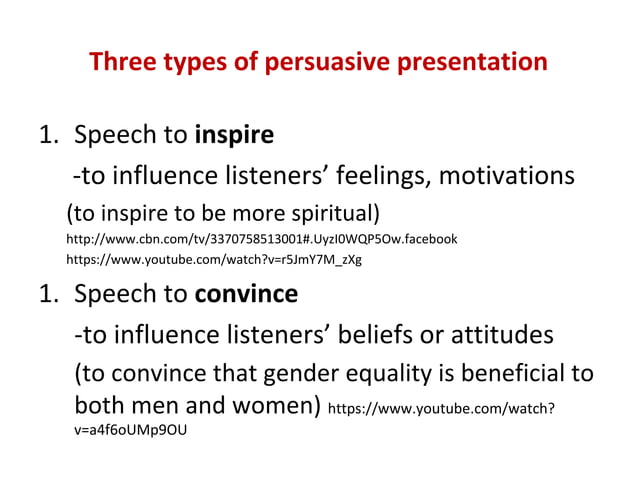Persuasive presentation power point | PPT