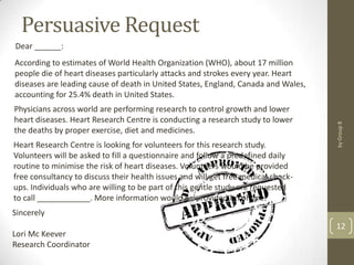 Persuasive request management communication | PPTX