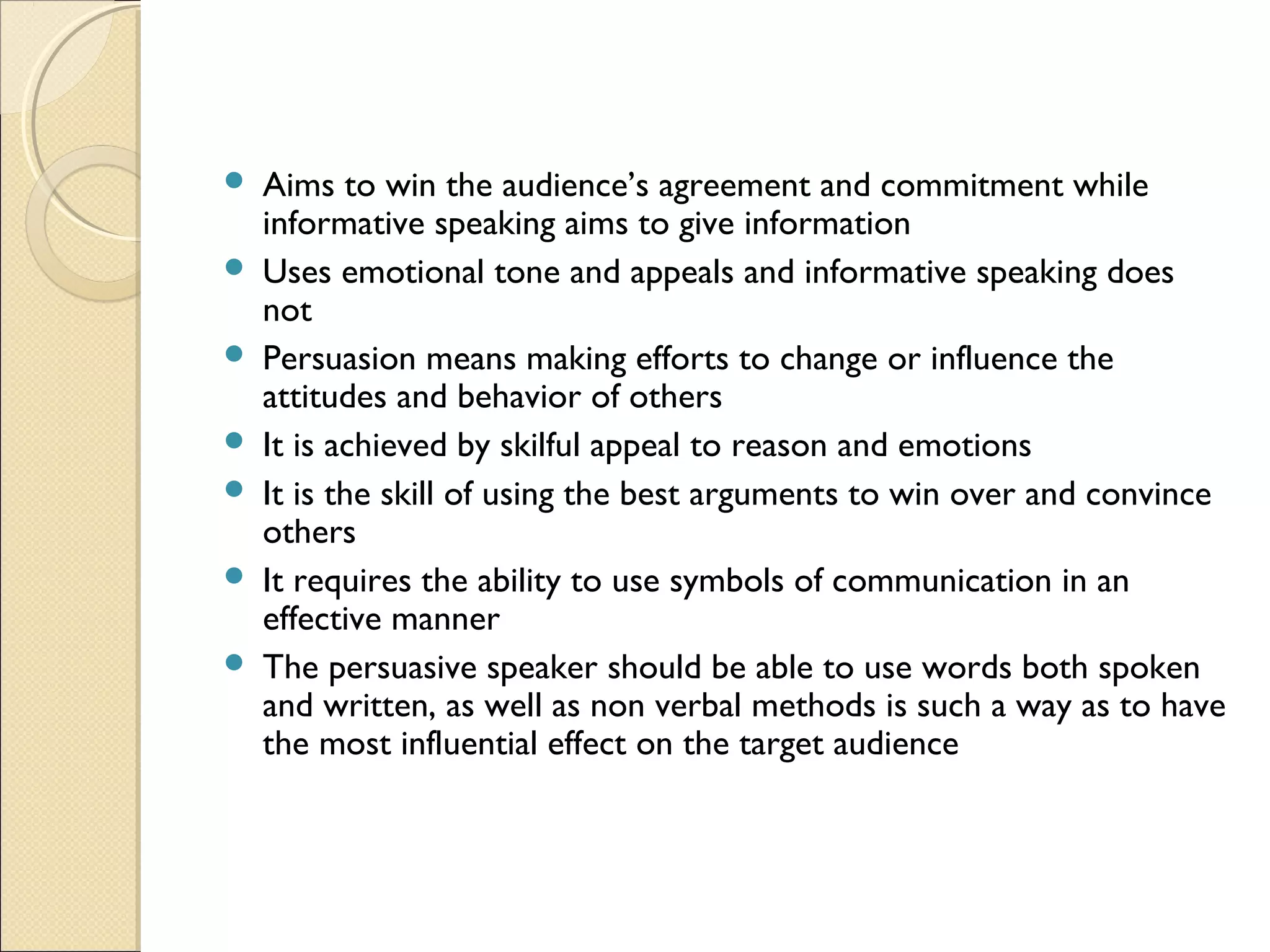 Persuasive speaking | PPT