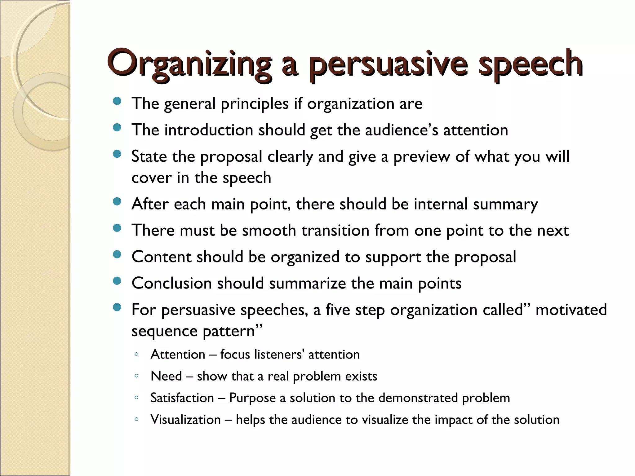 Persuasive speaking | PPT