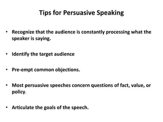 Persuasive speaking | PPT