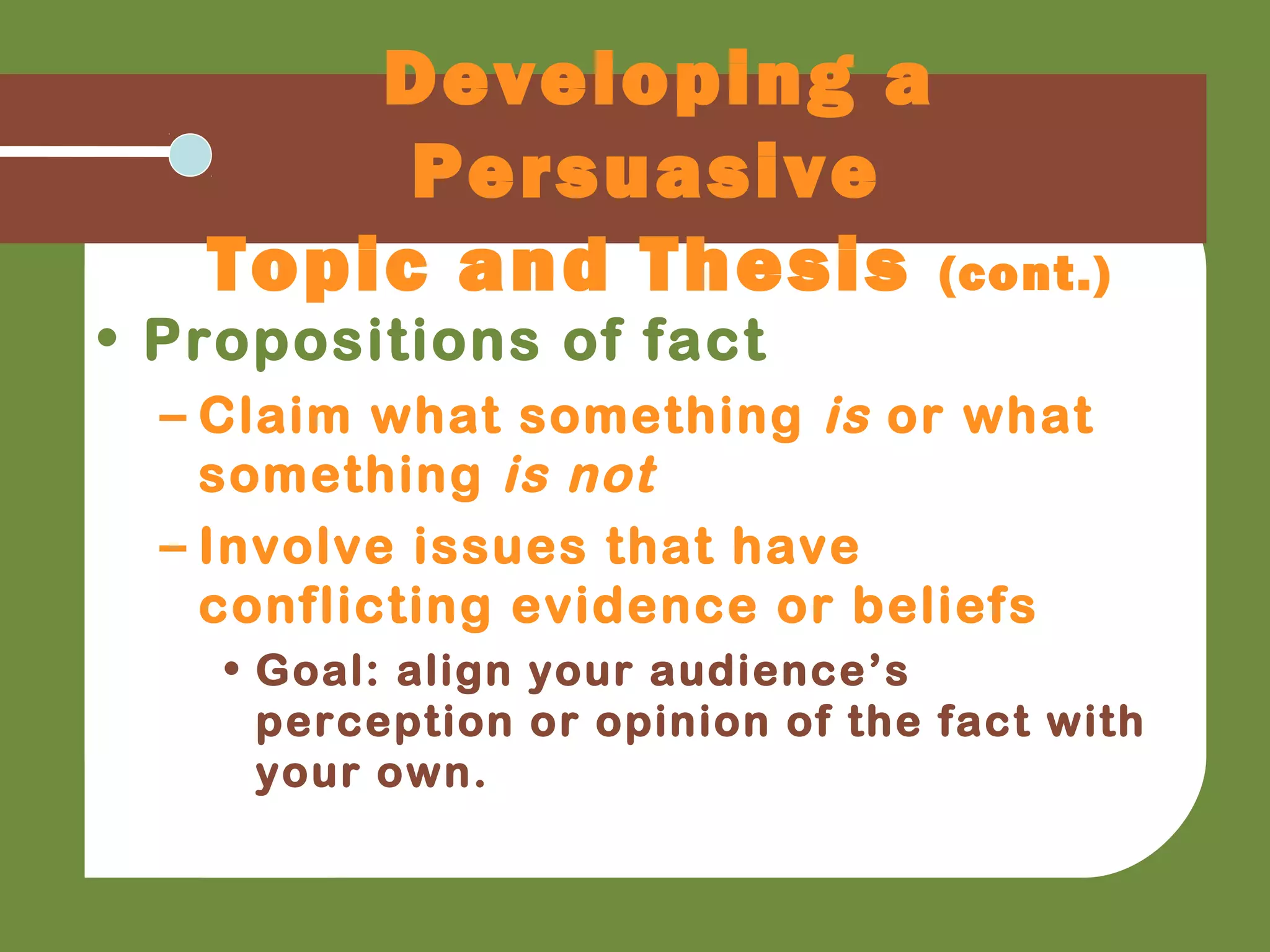 Persuasive speaking lecture | PPT