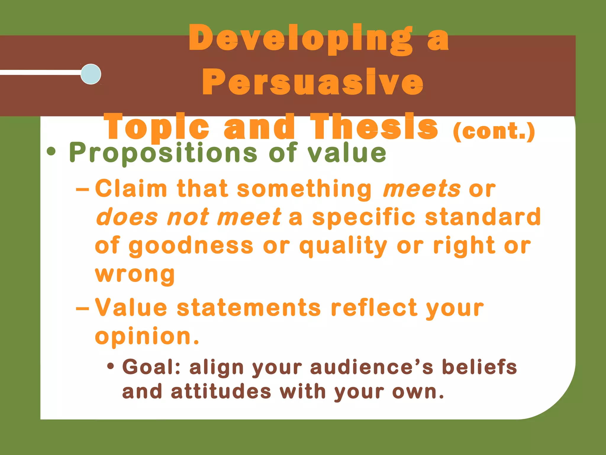 Persuasive speaking lecture | PPT