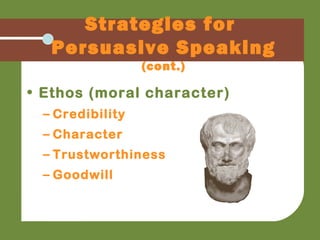 Persuasive speaking lecture | PPT