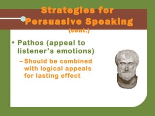 Persuasive speaking lecture | PPT