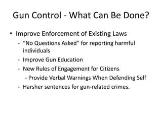 Persuasive speech - Gun Control - sph101-b2 | PPTX
