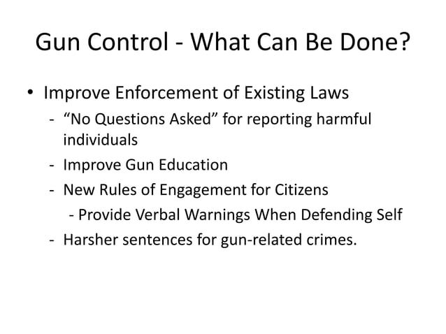 Persuasive speech - Gun Control - sph101-b2 | PPTX | Arms & Ammunition ...