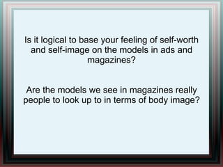 Persuasive Speech Body Image and the Media .ppt
