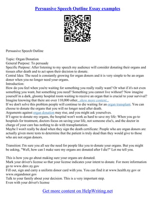 Persuasive Speech Essay Examples | PDF | Dogs | Pets