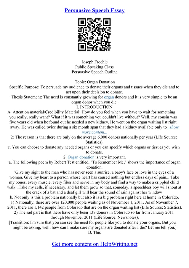 Persuasive Speech Essay Examples | PDF | Dogs | Pets