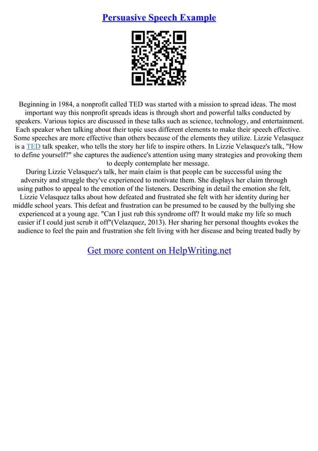 Persuasive Speech Essay Examples | PDF | Dogs | Pets