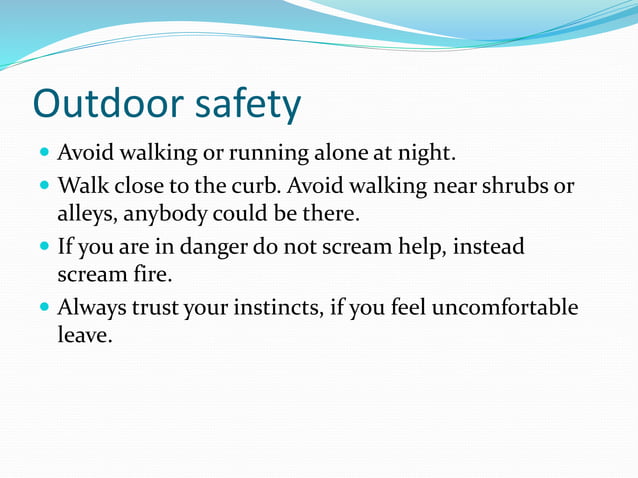 Being aware of your surroundings | PPTX | Crime & Harmful Acts to ...