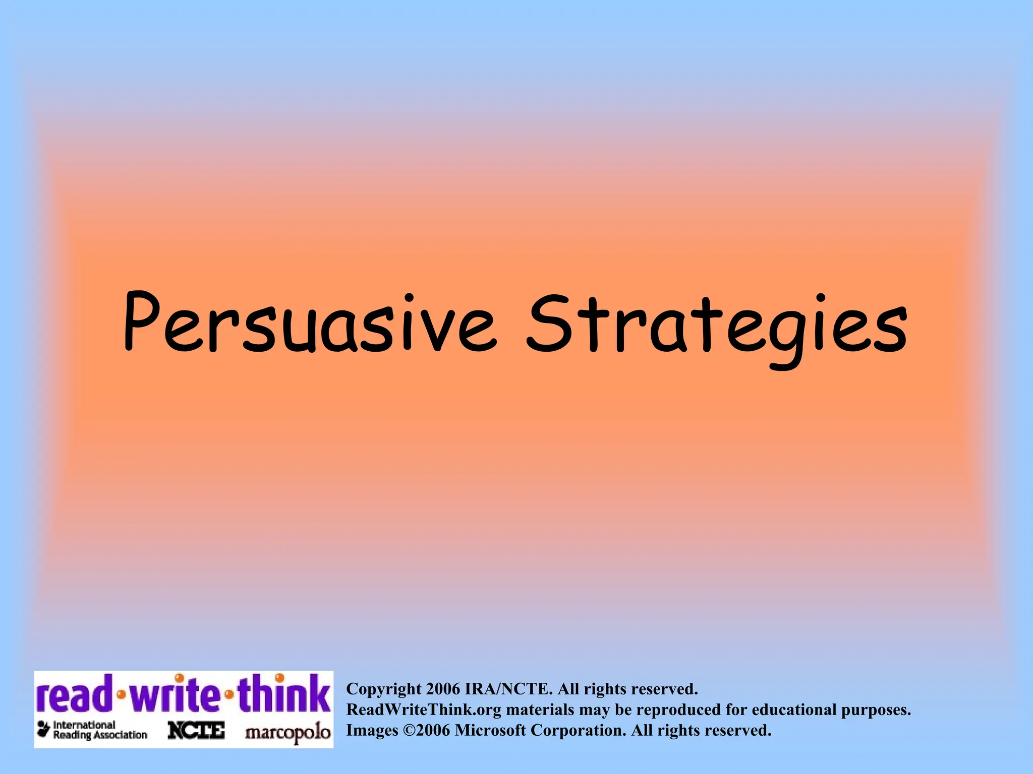 Handouts and notes on Persuasive Writing | PPT | Free Download