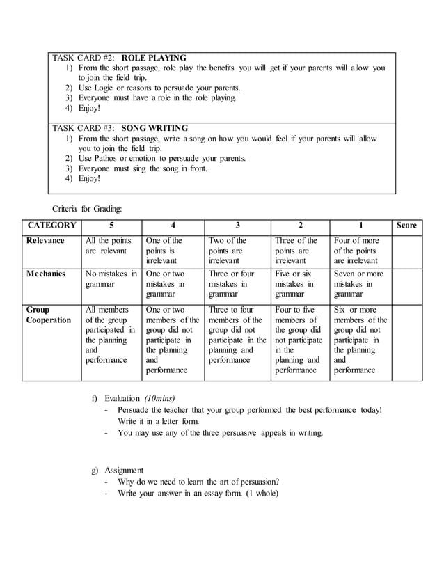Persuasive strategies lesson plan | DOCX