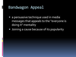 Persuasive Techniques | PPT