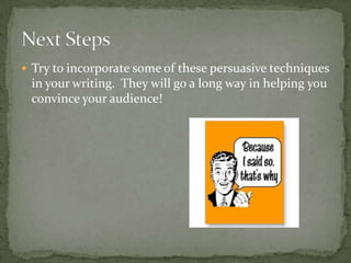 Persuasive techniques | PPTX