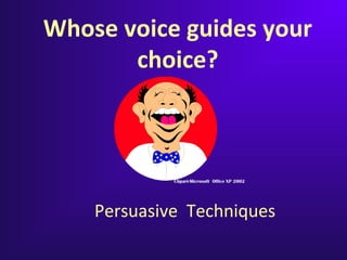Persuasive techniques | PPT