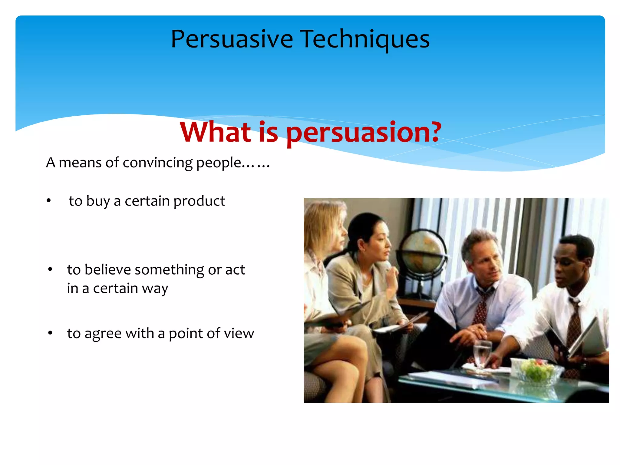 Persuasive Techniques | PPTX