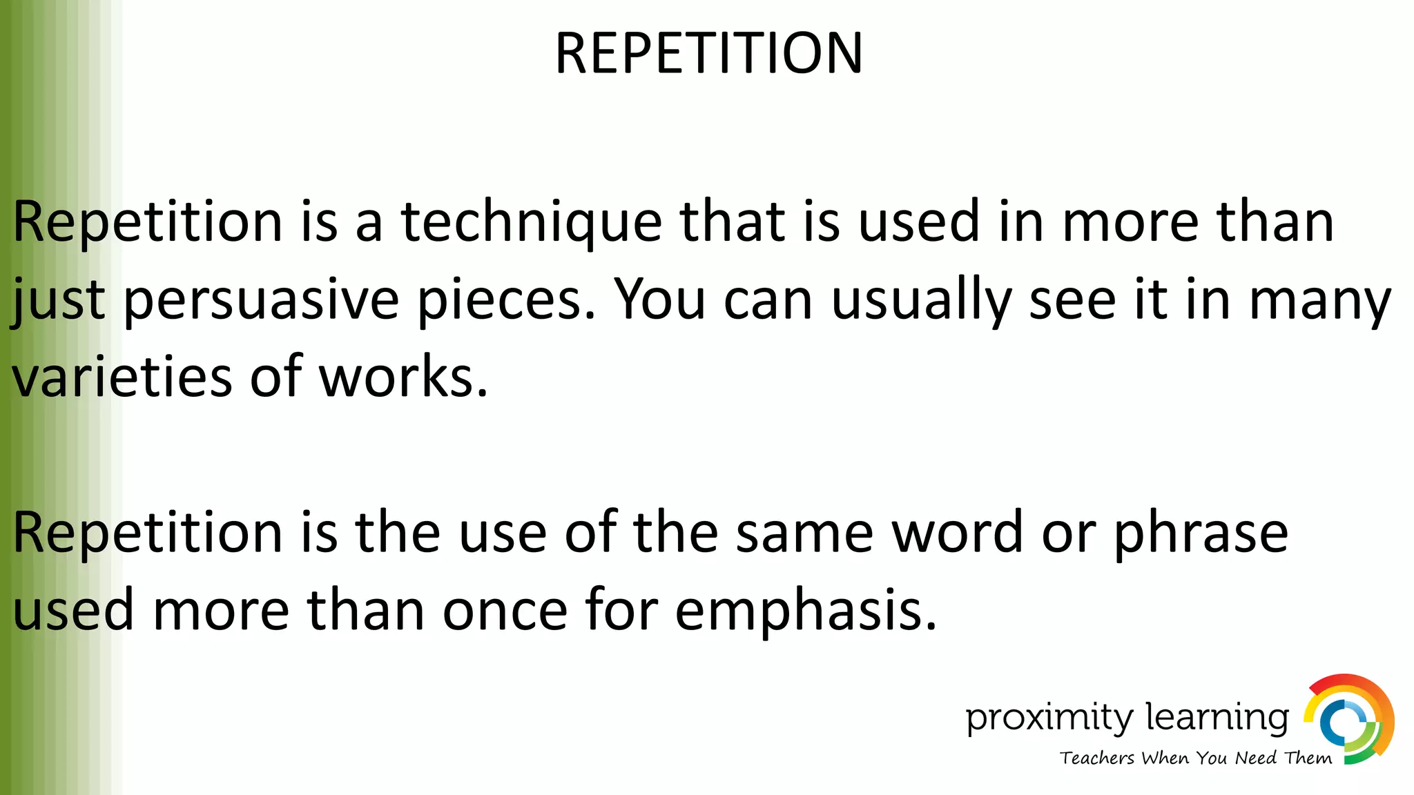 Persuasive techniques | PPTX