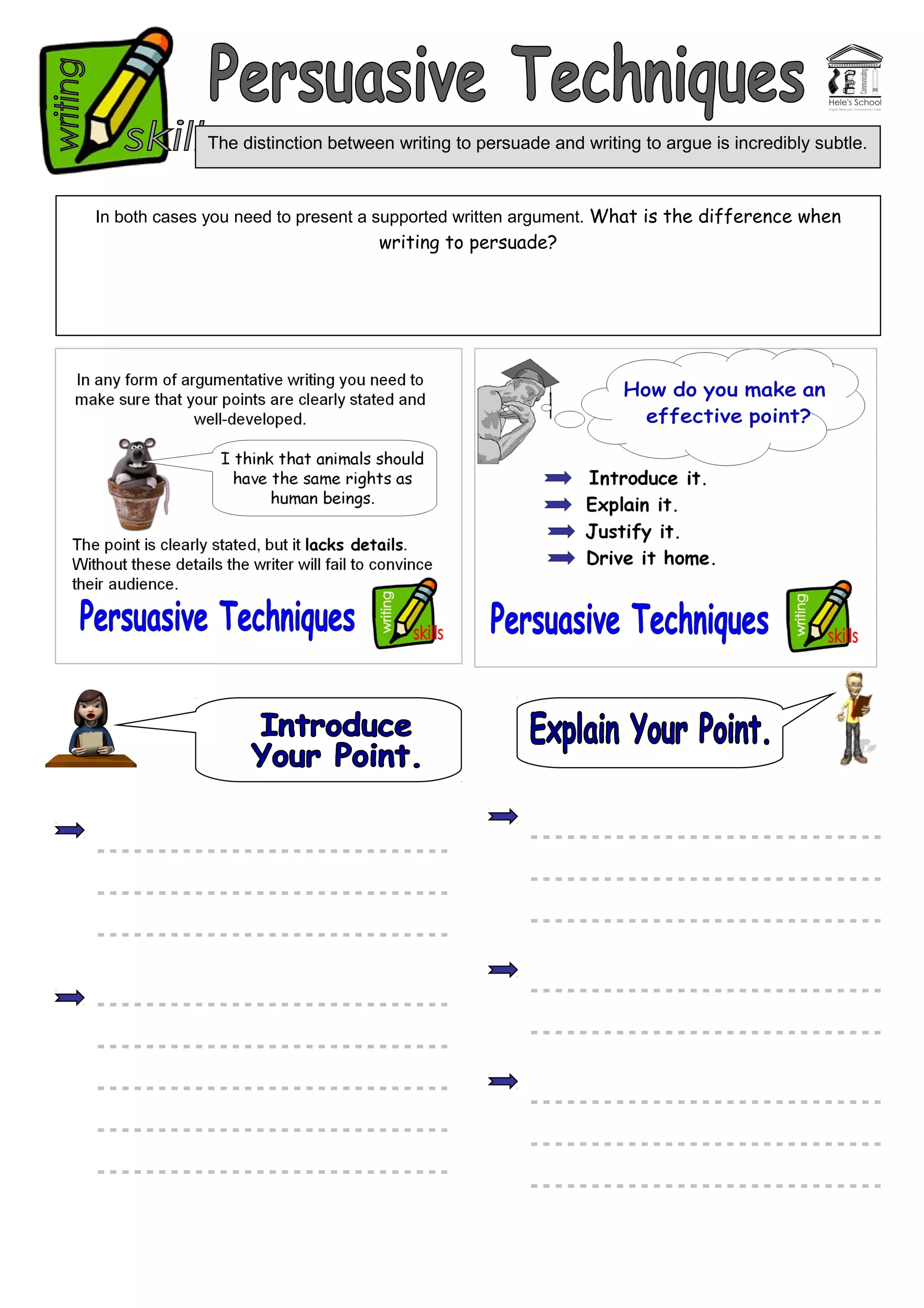 Persuasive techniques activity | DOC