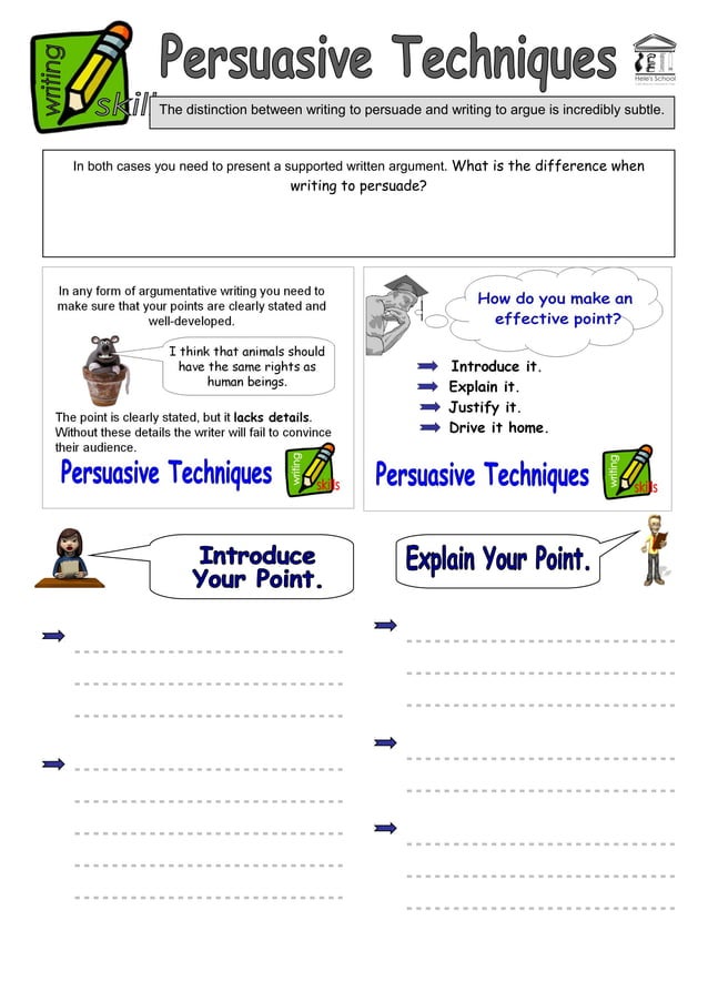 Persuasive techniques activity | DOC